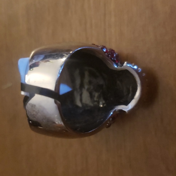 Accessories | Ruby Crystal Skull Ring | Poshmark